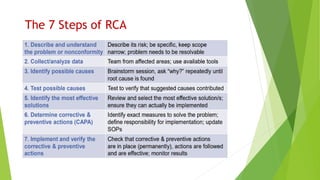 Root Cause Analysis | PDF