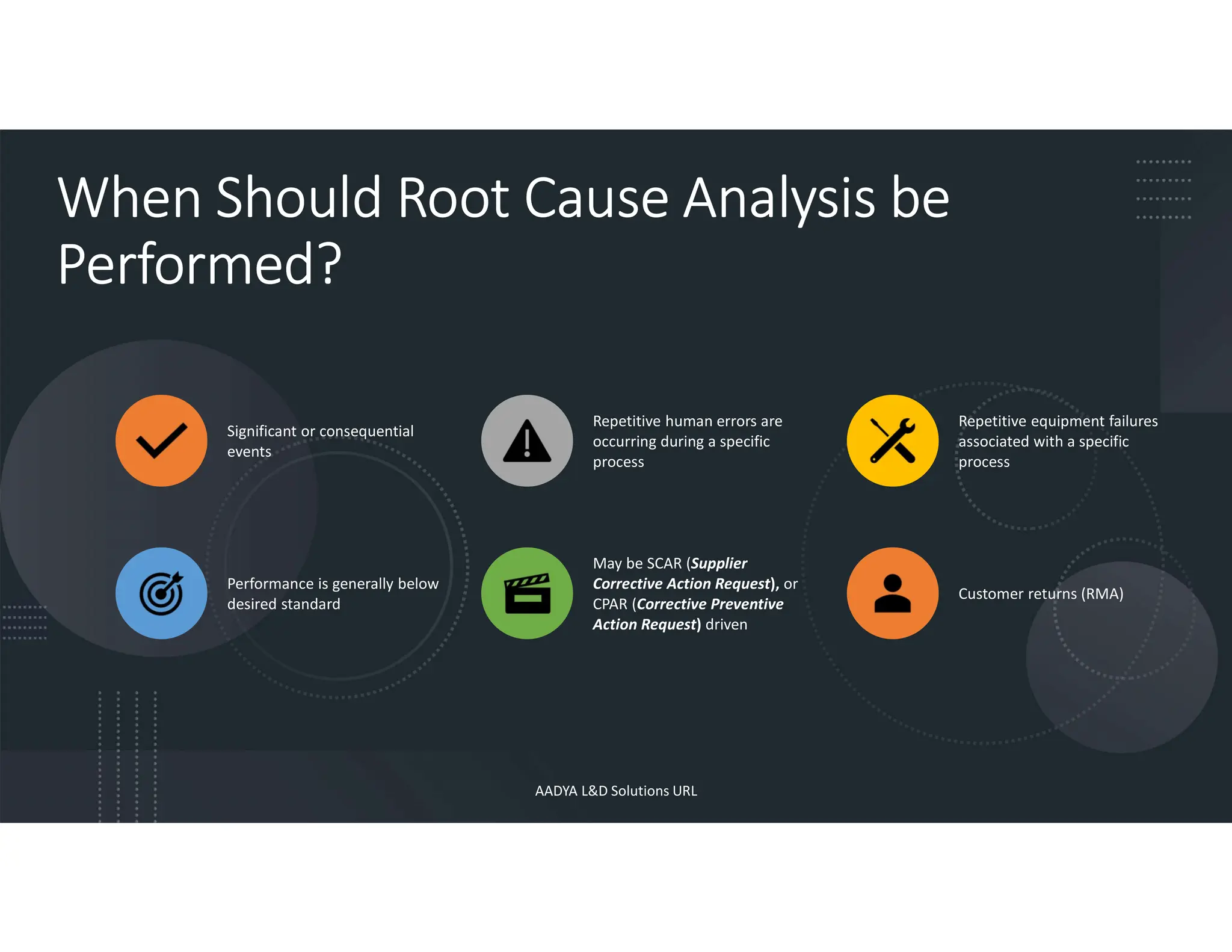 Root Cause Analysis - RCA Training Module | PDF