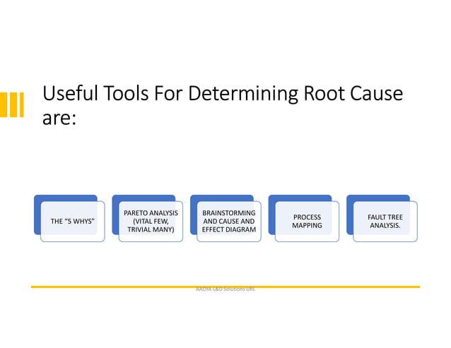 Root Cause Analysis - RCA Training Module | PDF