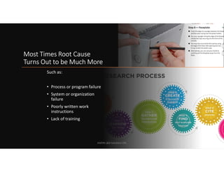 Root Cause Analysis - RCA Training Module | PDF