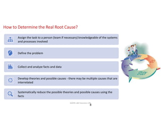 Root Cause Analysis - RCA Training Module | PDF