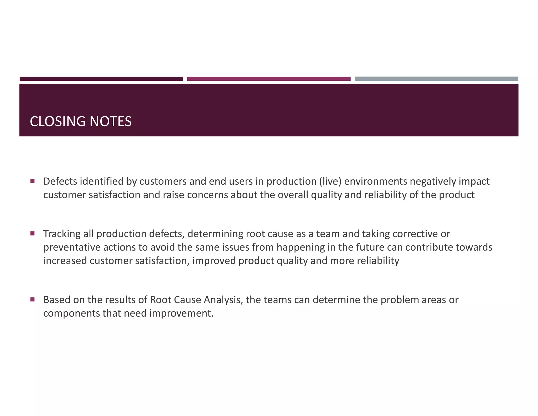 Root cause analysis for incidents (or production defects) | PDF