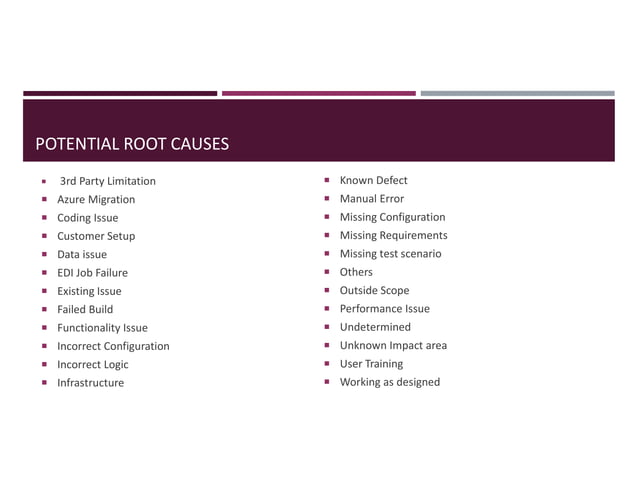 Root cause analysis for incidents (or production defects) | PDF