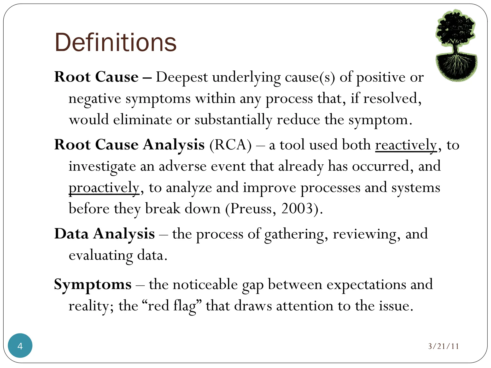 Root Cause Analysis for Students for education and study purpose | PPT