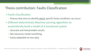 Root cause analysis in complex cyber physical systems - Faults Classification | PPT