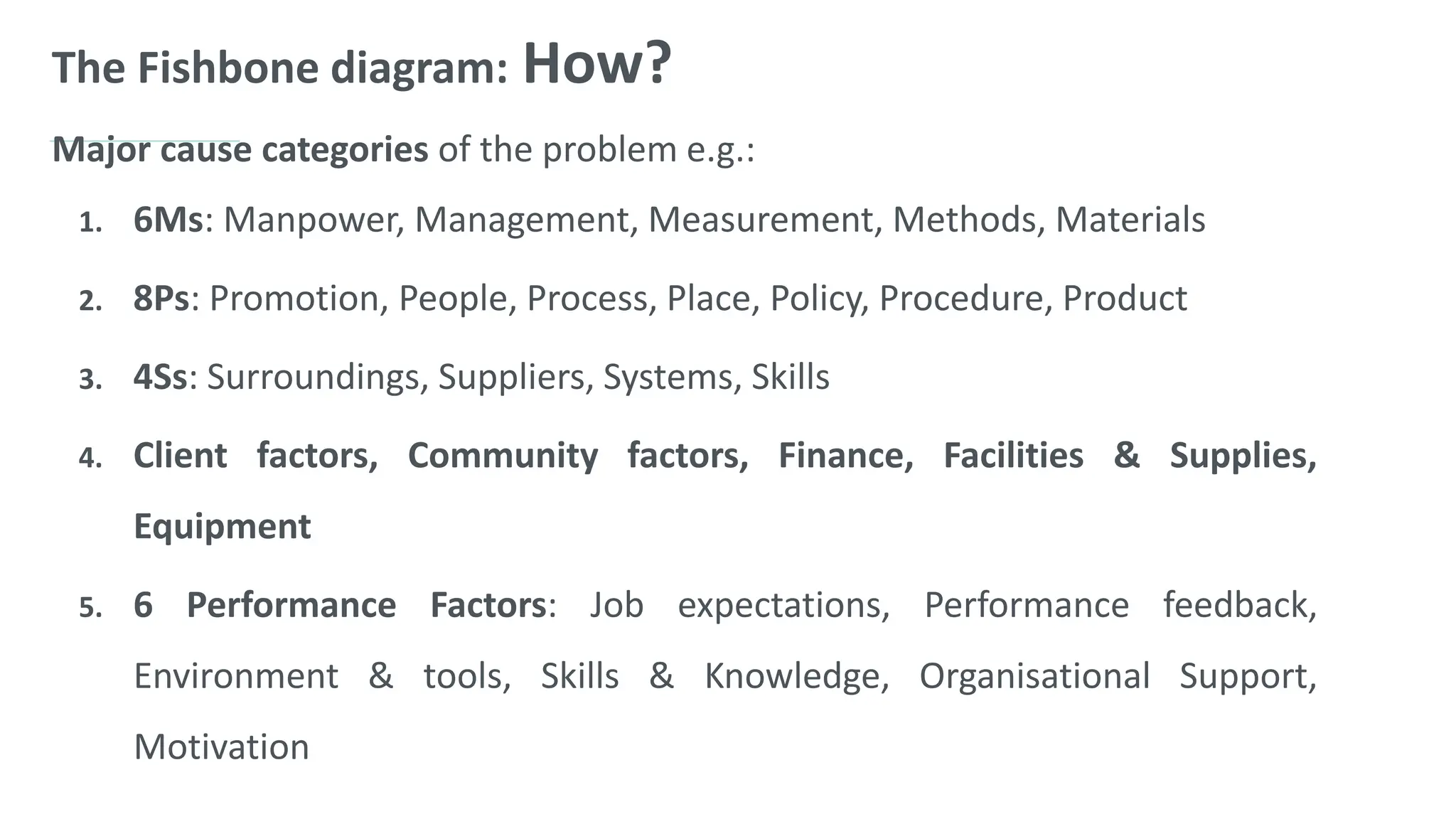 The Root Cause Analysis in Quality Improvement | PPTX