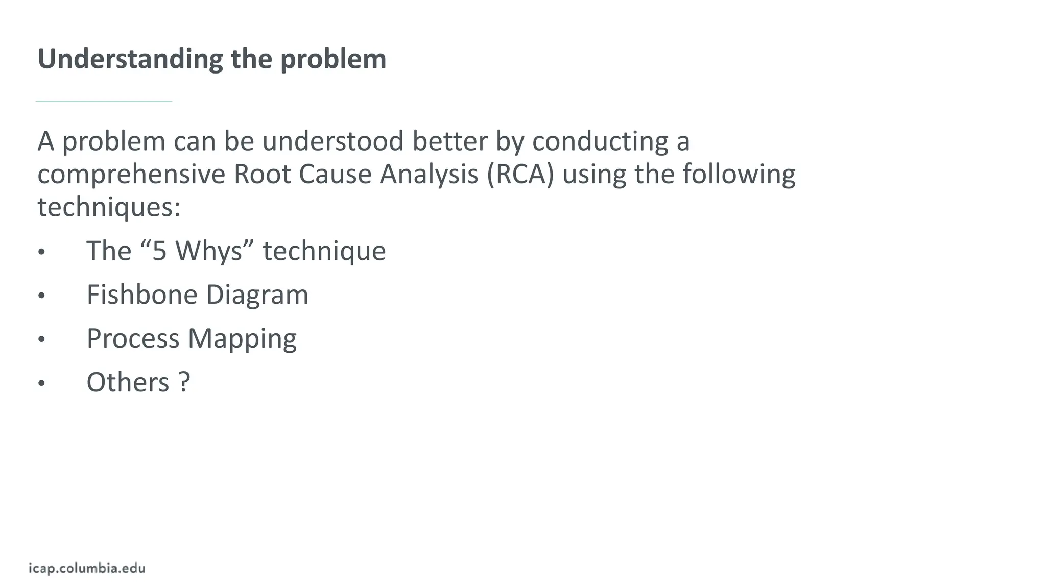 The Root Cause Analysis in Quality Improvement | PPTX | Science