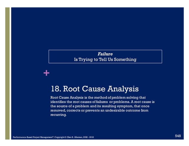 Root cause analysis master plan | PPT | Free Download