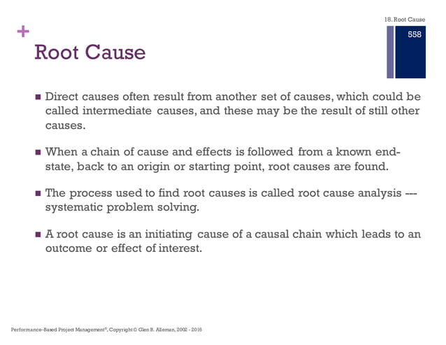 Root cause analysis master plan | PPT | Free Download
