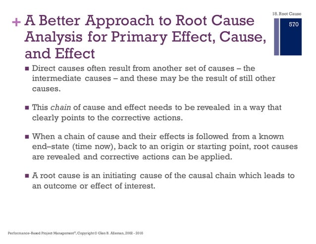 Root cause analysis master plan | PPT