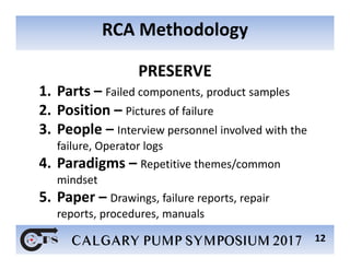 Root Cause Failure Analysis Methods for Pump Failures | PDF