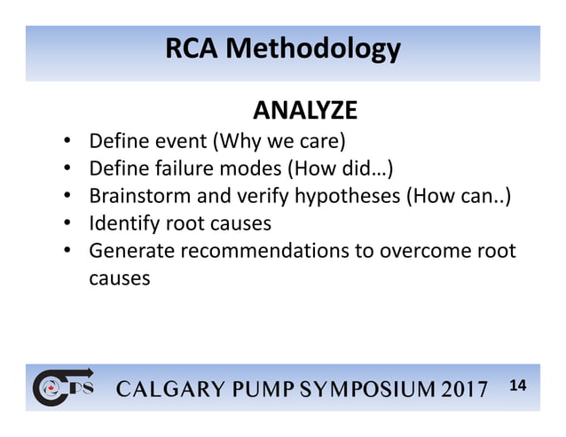 Root Cause Failure Analysis Methods for Pump Failures | PDF
