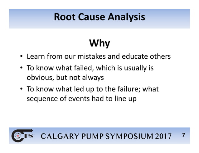 Root Cause Failure Analysis Methods for Pump Failures | PDF