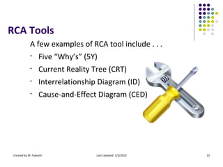 Root Cause Analysis | PPT