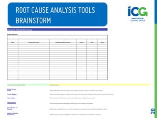 Root cause analysis by: ICG Team | PDF