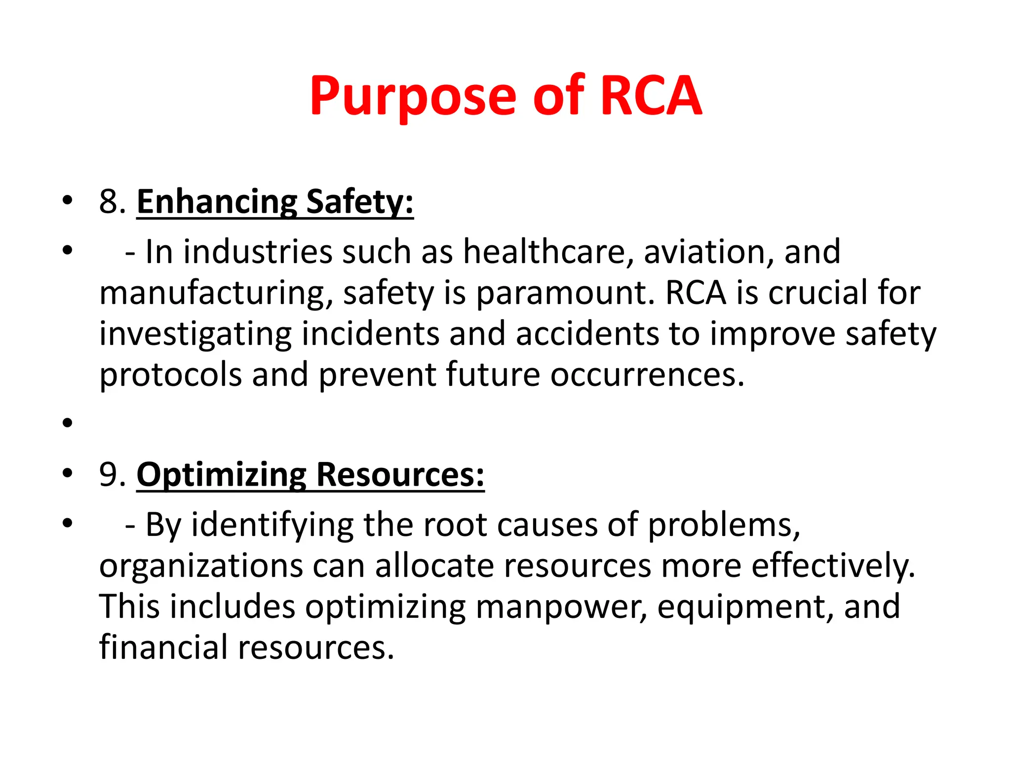 ROOT CAUSE ANALYSIS PowerPoint Presentation | PPTX