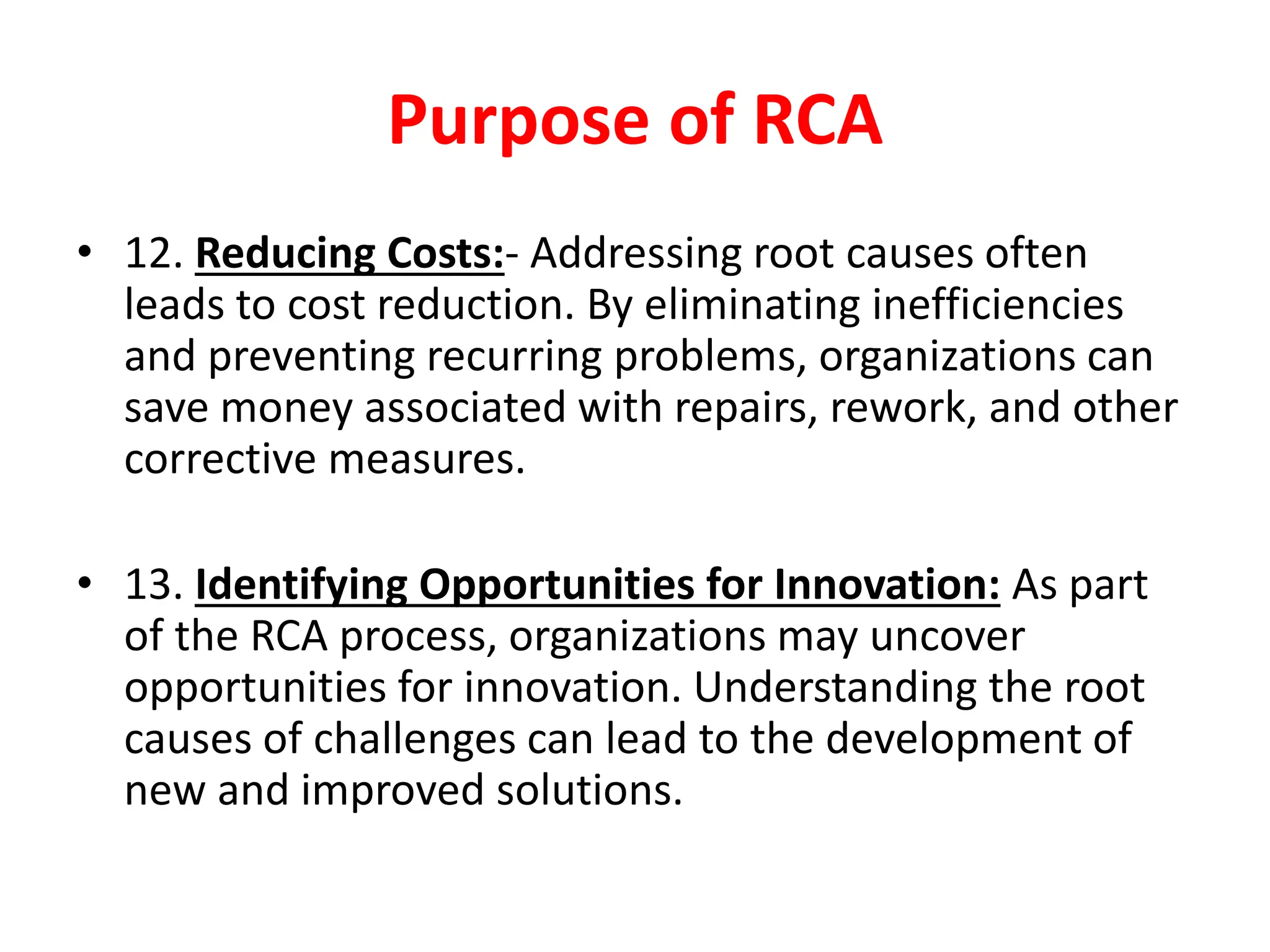 ROOT CAUSE ANALYSIS PowerPoint Presentation | PPTX
