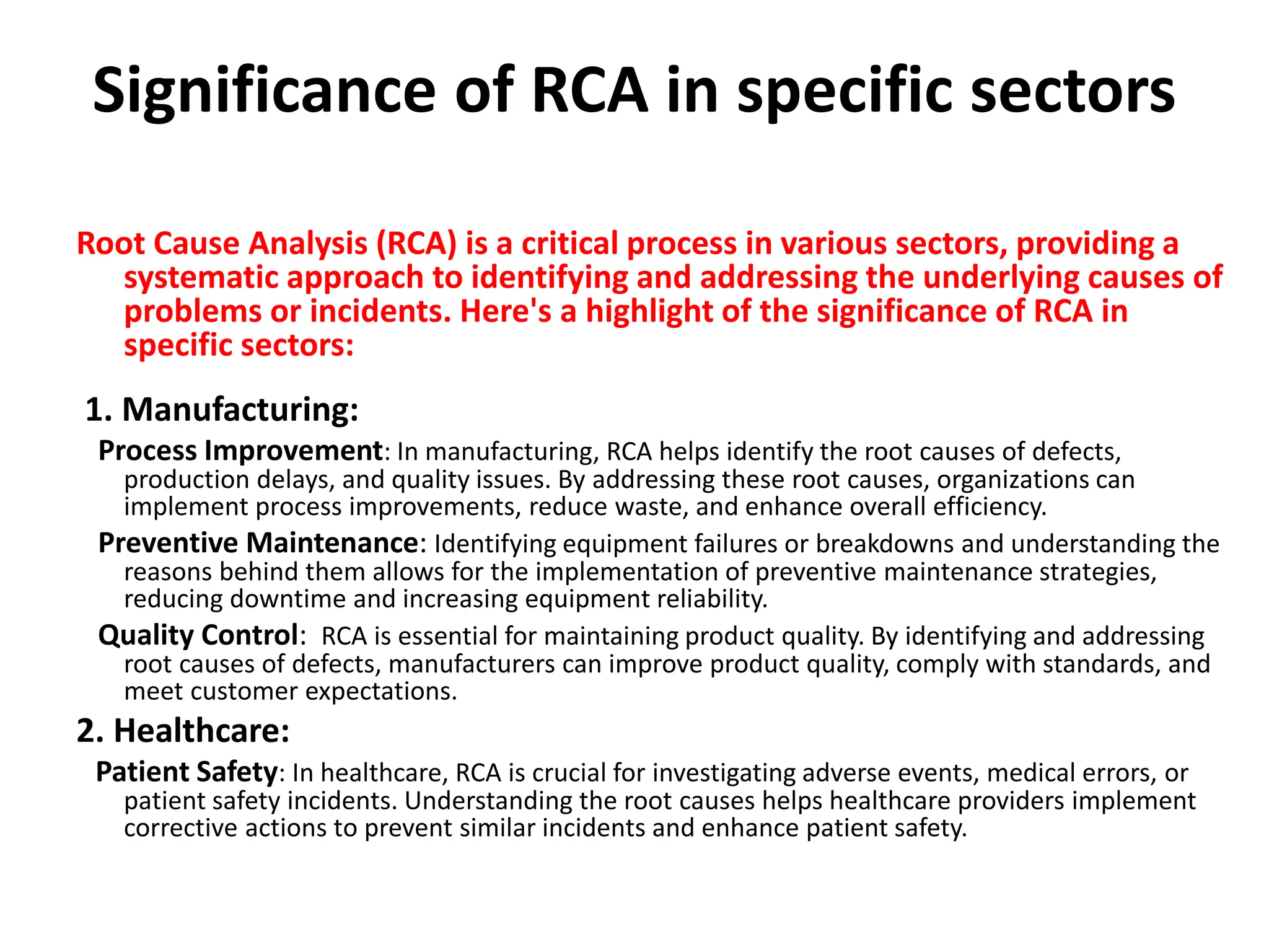 ROOT CAUSE ANALYSIS PowerPoint Presentation | PPTX