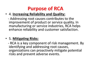 ROOT CAUSE ANALYSIS PowerPoint Presentation | PPTX