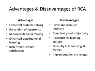 ROOT CAUSE ANALYSIS PowerPoint Presentation | PPTX