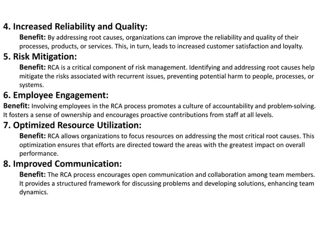 ROOT CAUSE ANALYSIS PowerPoint Presentation | PPTX | Business ...