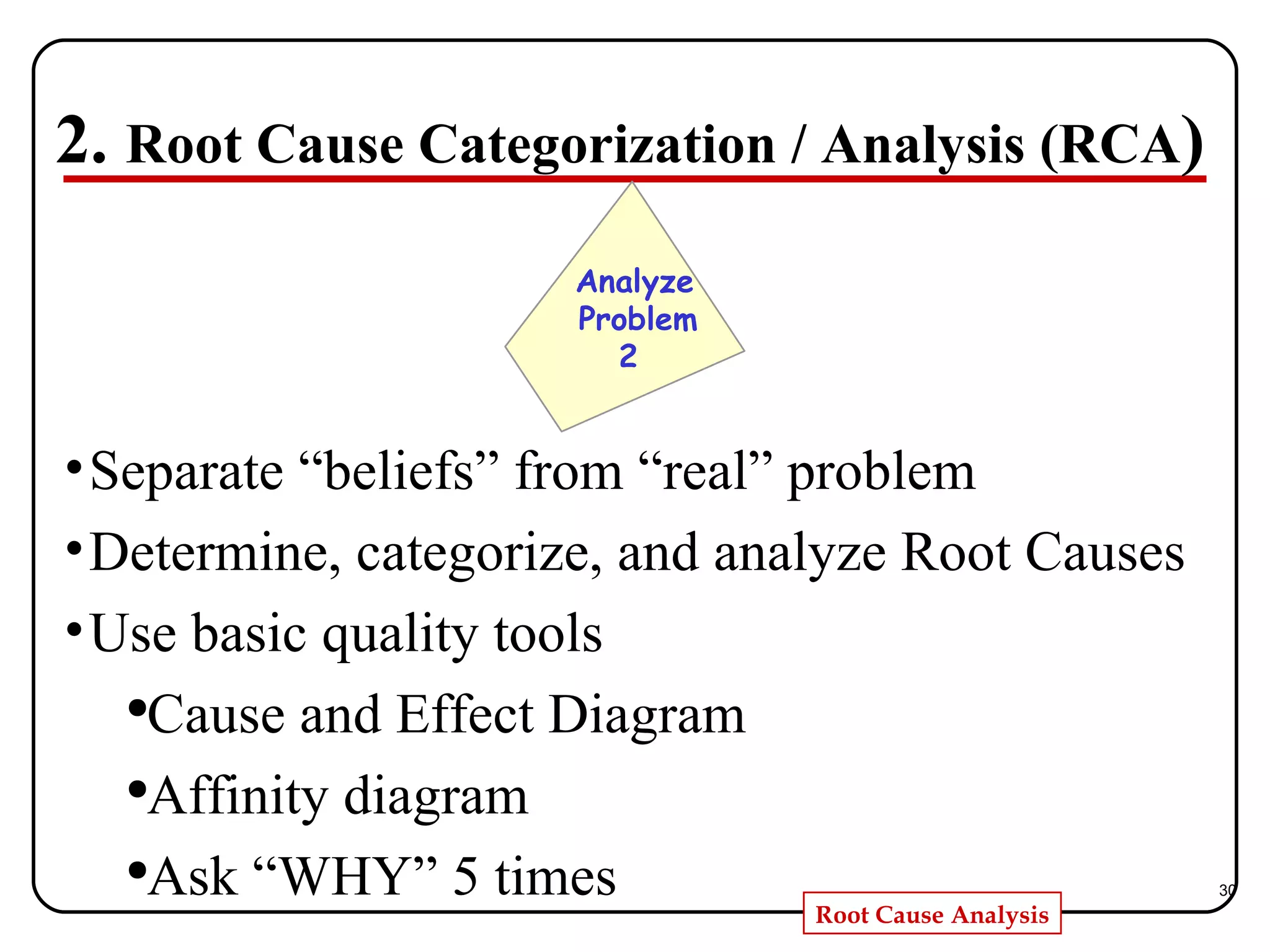 Root Cause Analysis Presentation | PPS