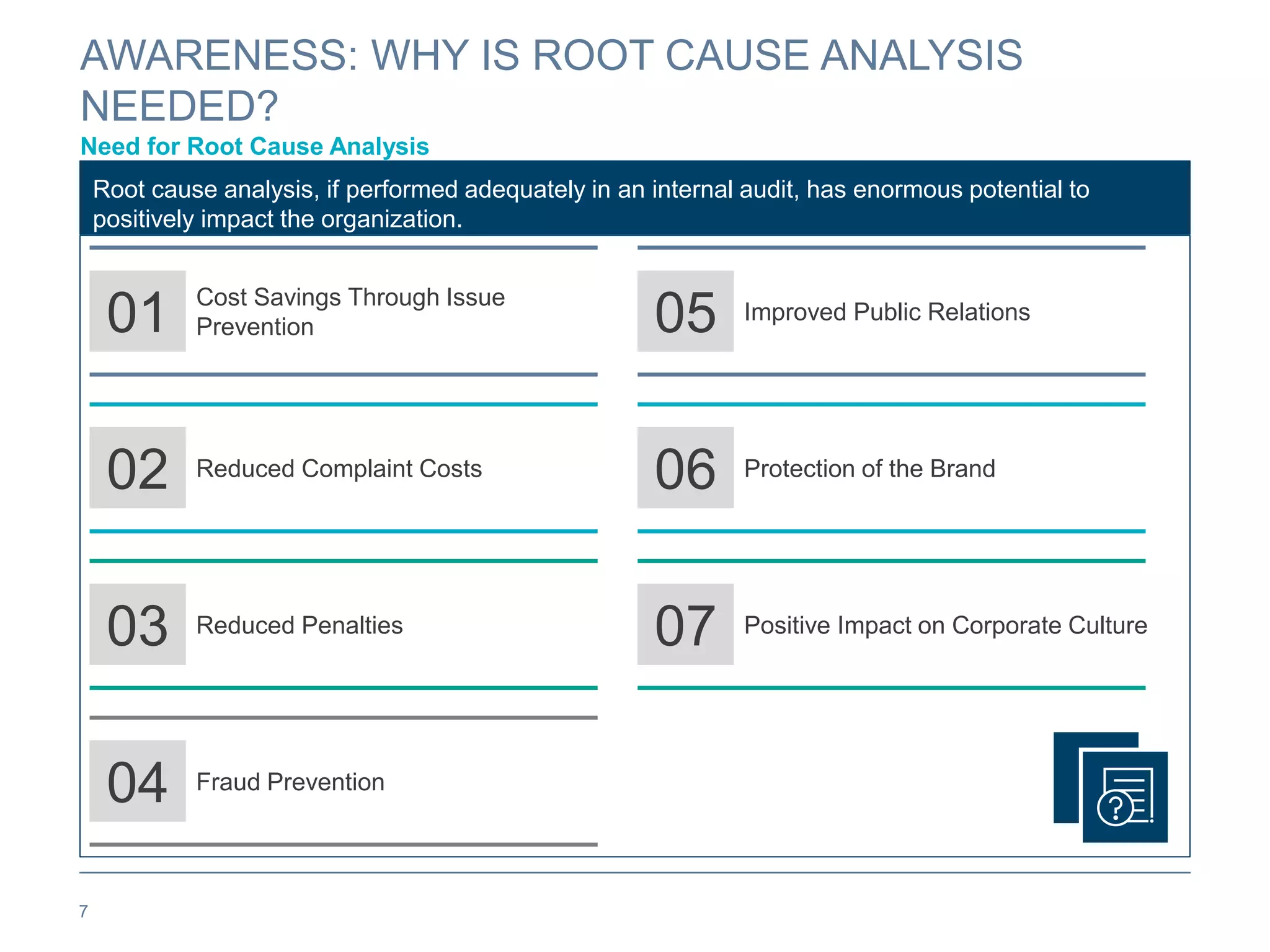 Root cause analysis questionnaire | PPTX