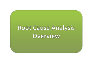 Root cause analysis questionnaire | PPT