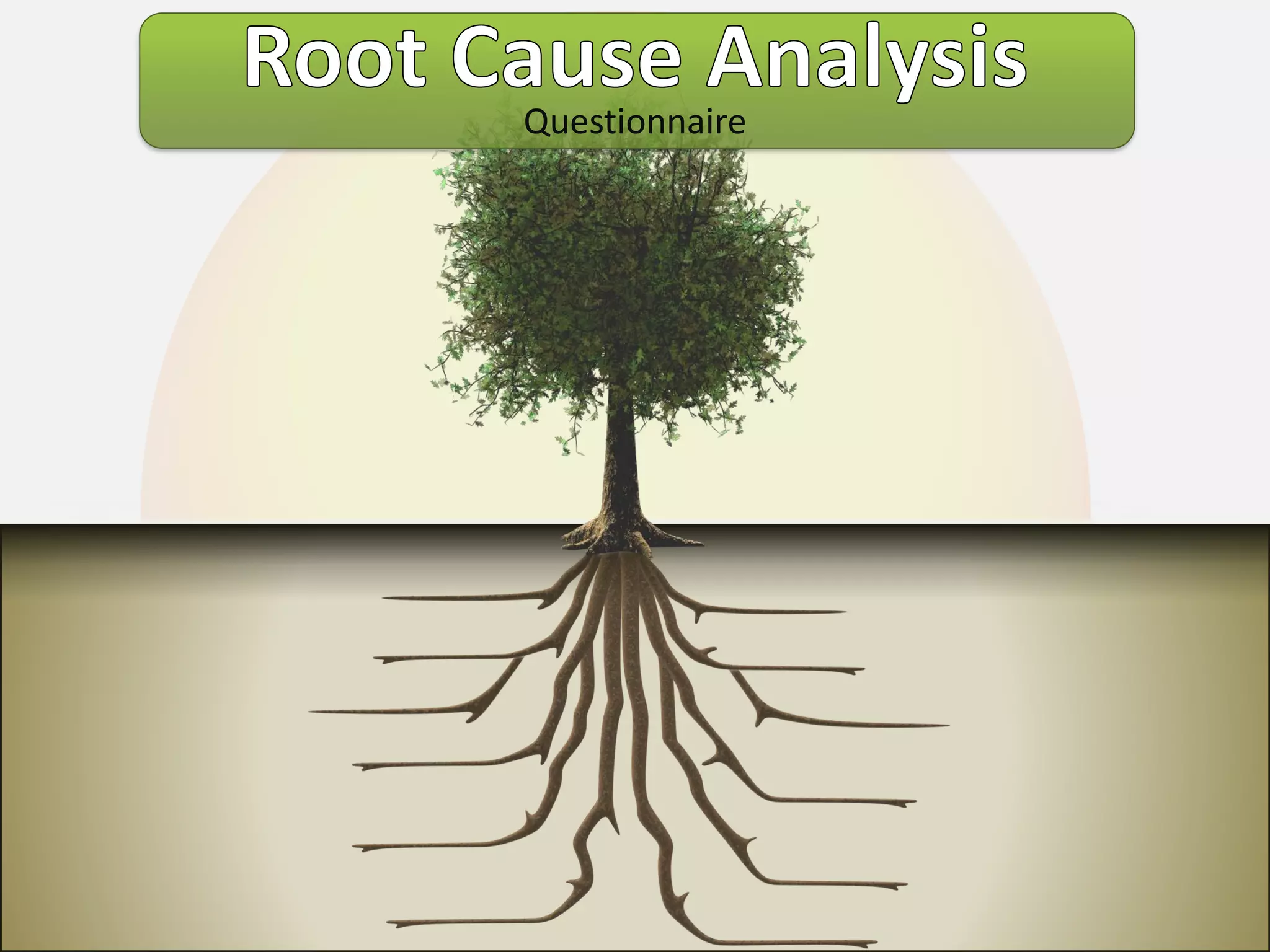 Root cause analysis questionnaire | PDF