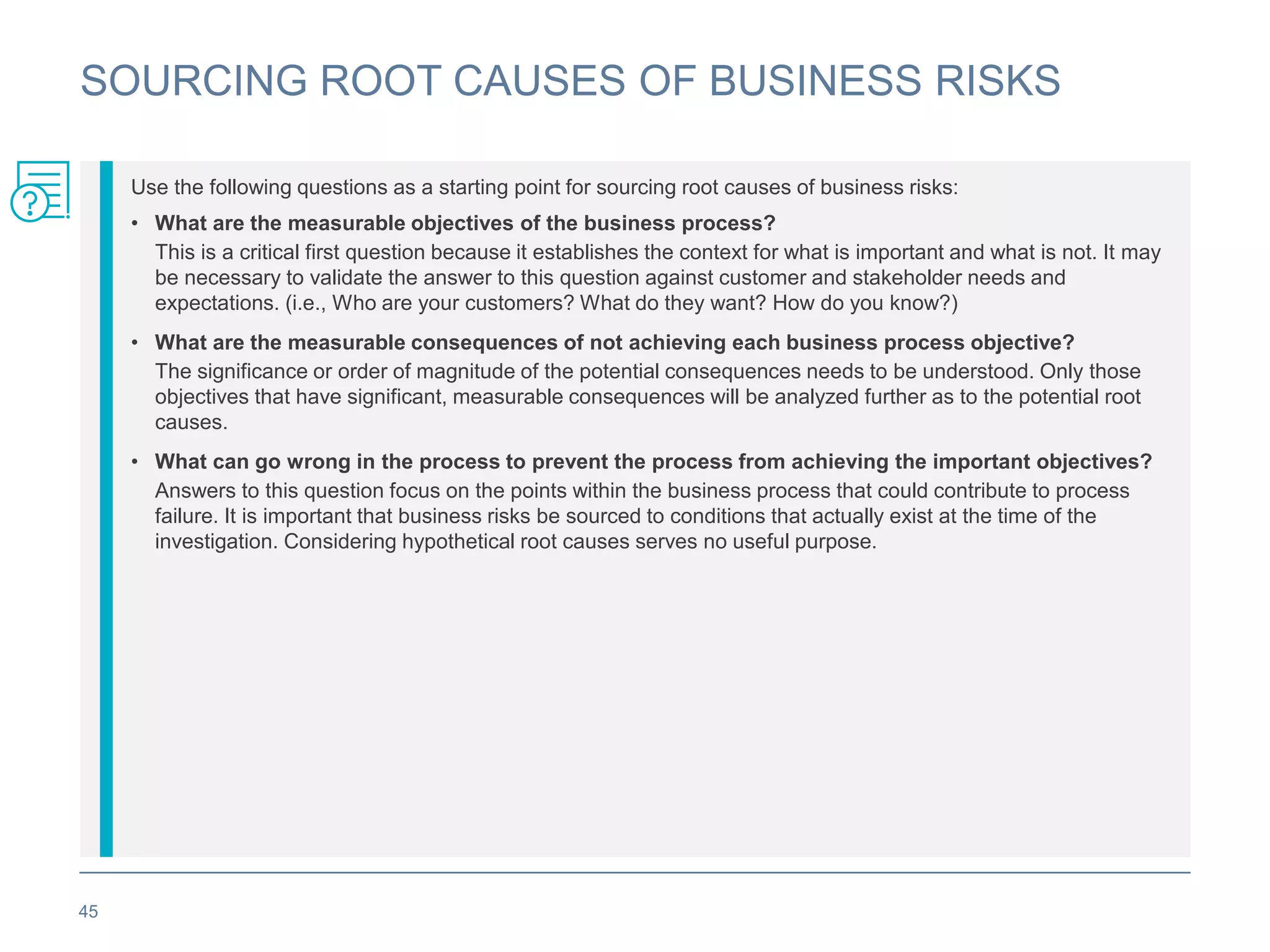 Root cause analysis questionnaire | PDF