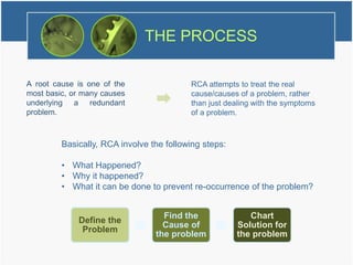 Root Cause Analysis ( RCA ) | PPTX