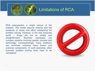 Root Cause Analysis ( RCA ) | PPTX