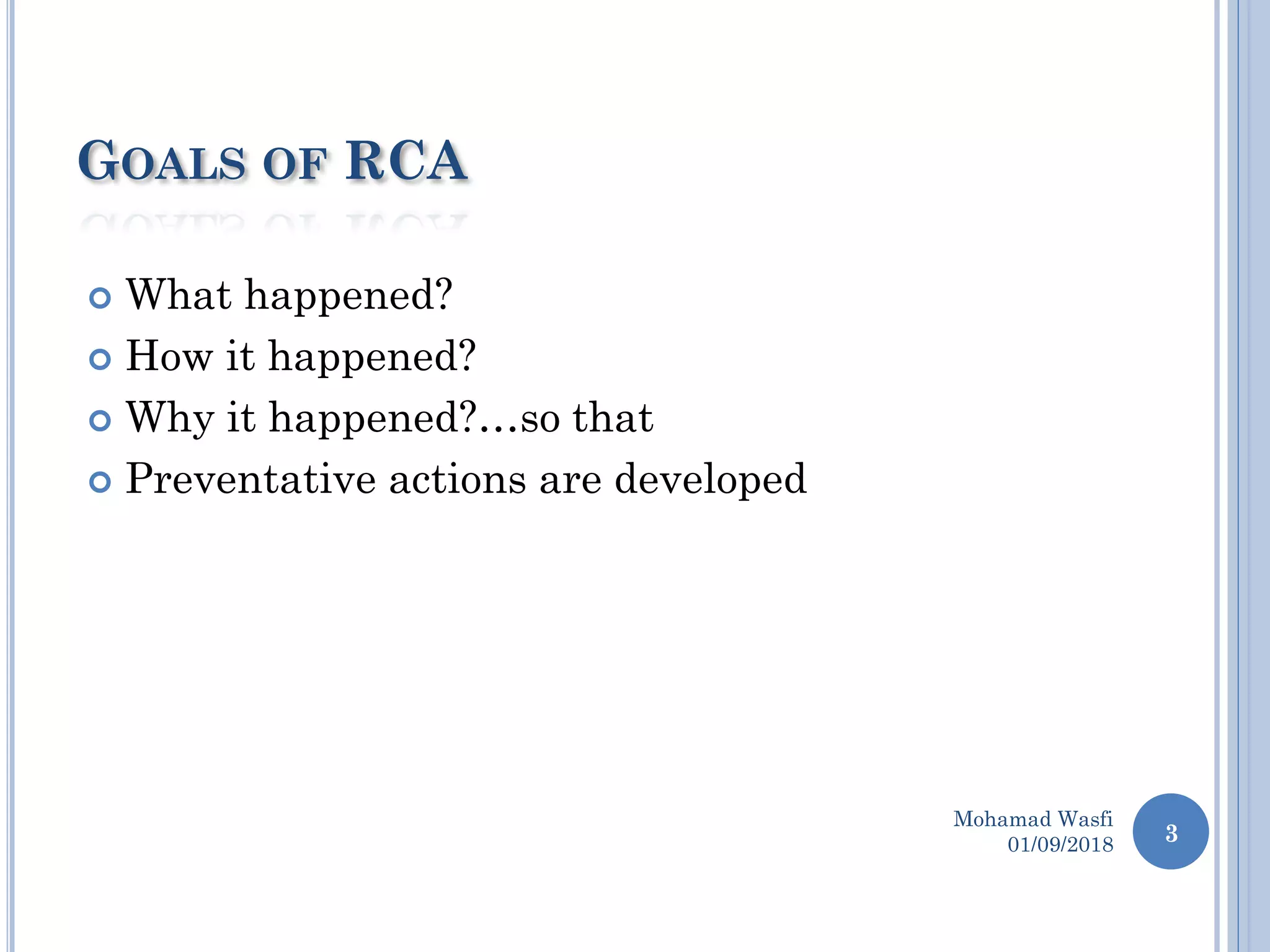 Root cause analysis (rca) | PDF