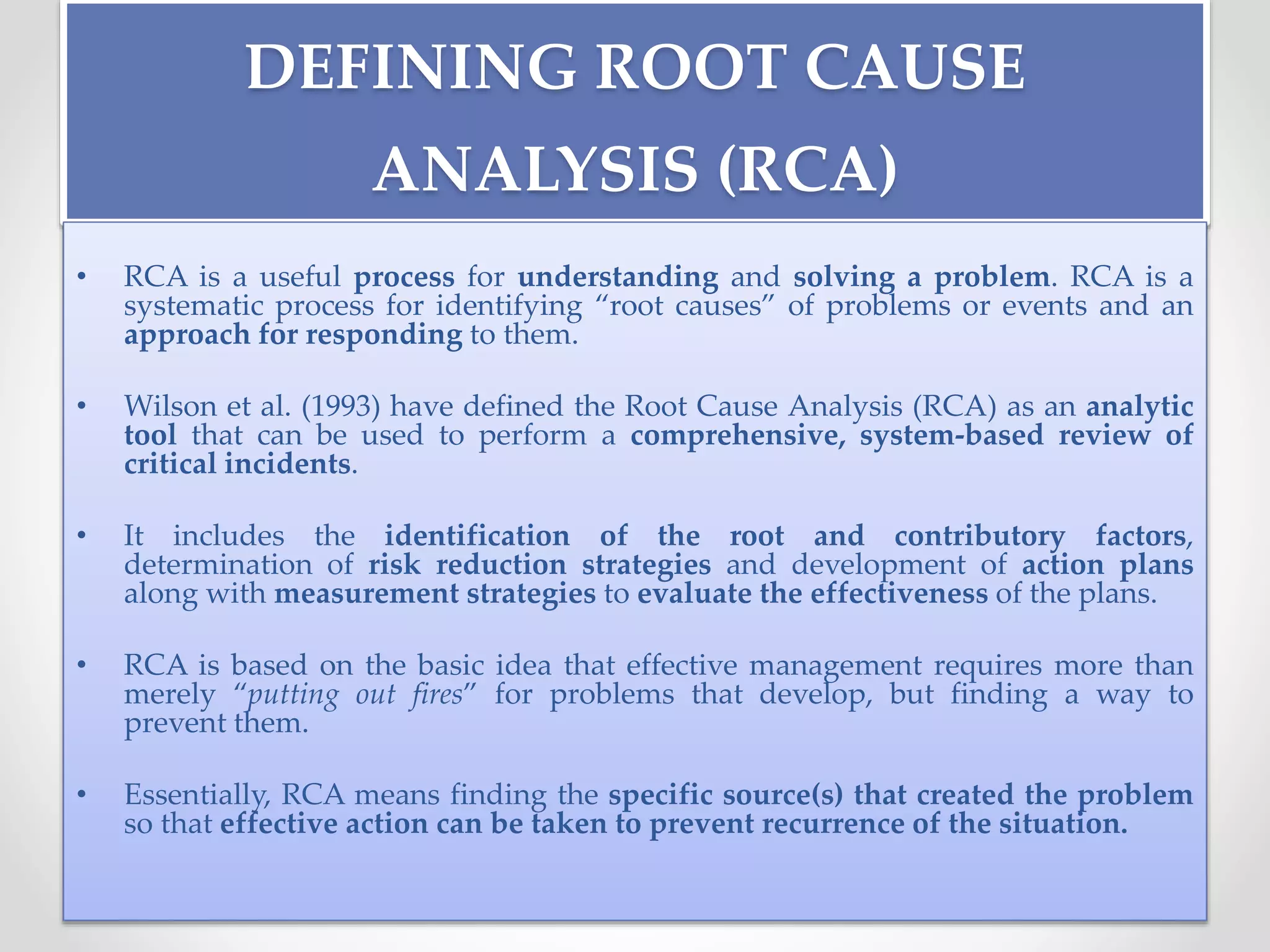 Root cause analysis - tools and process | PPTX
