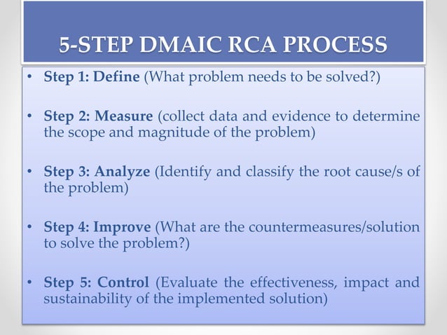 Root cause analysis - tools and process | PPTX | Technology & Computing