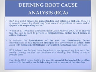 Root cause analysis - tools and process | PPTX