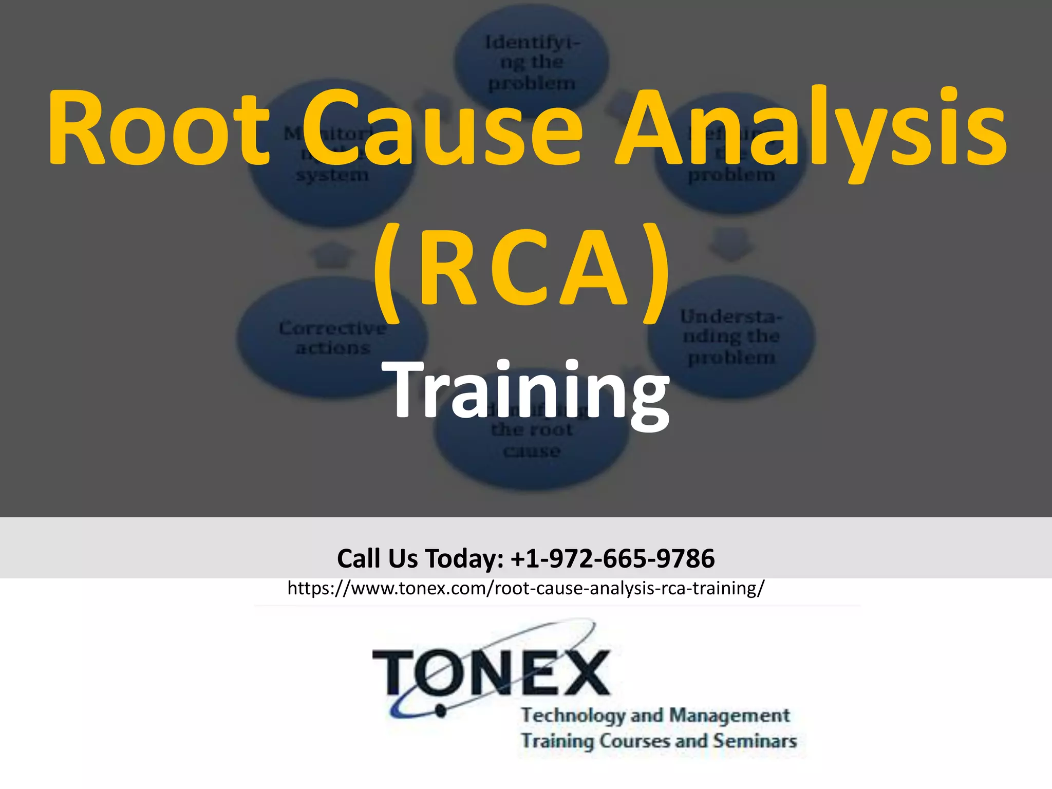 Root Cause Analysis (RCA) Training | PPTX