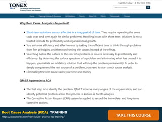 Root Cause Analysis (RCA) Training | PPTX