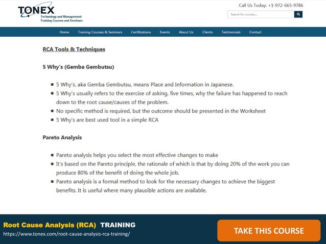 Root Cause Analysis (RCA) Training | PPTX | Business and Finance
