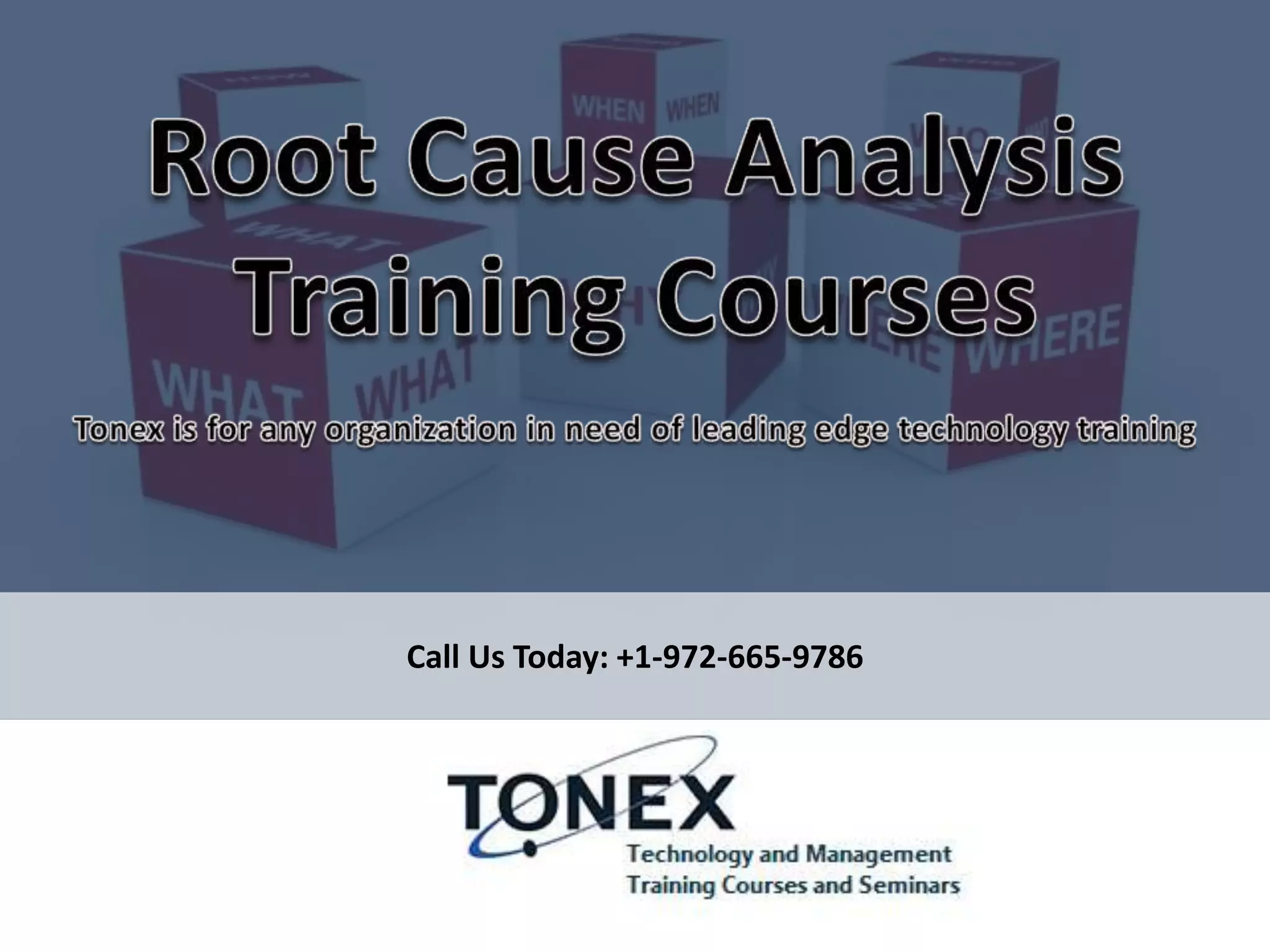 Root cause analysis training courses | PPTX