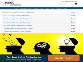 Root cause analysis training courses | PPTX