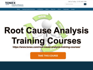 Root cause analysis training courses | PPTX