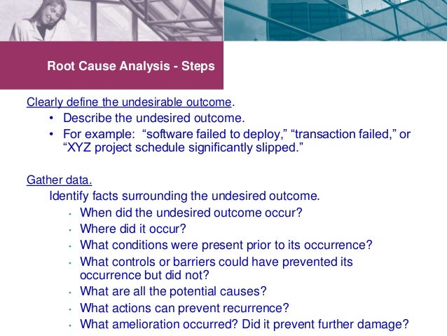 Root cause analysis
