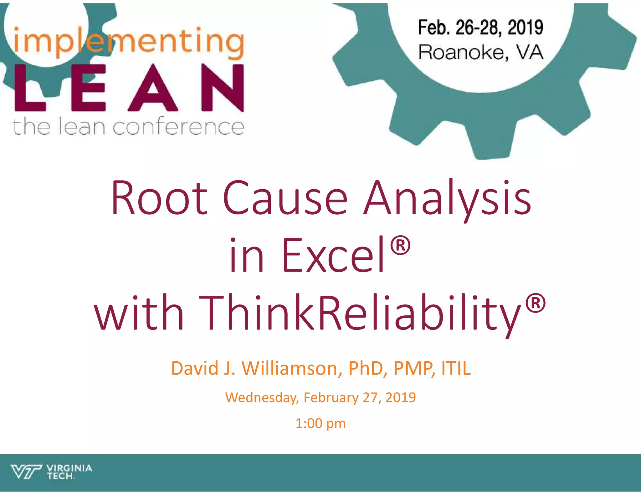 Root Cause Analysis with ThinkReliability® | PDF