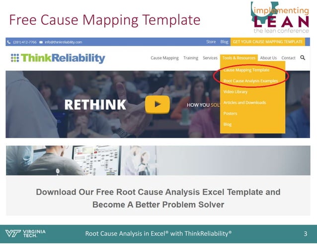 Root Cause Analysis with ThinkReliability® | PDF