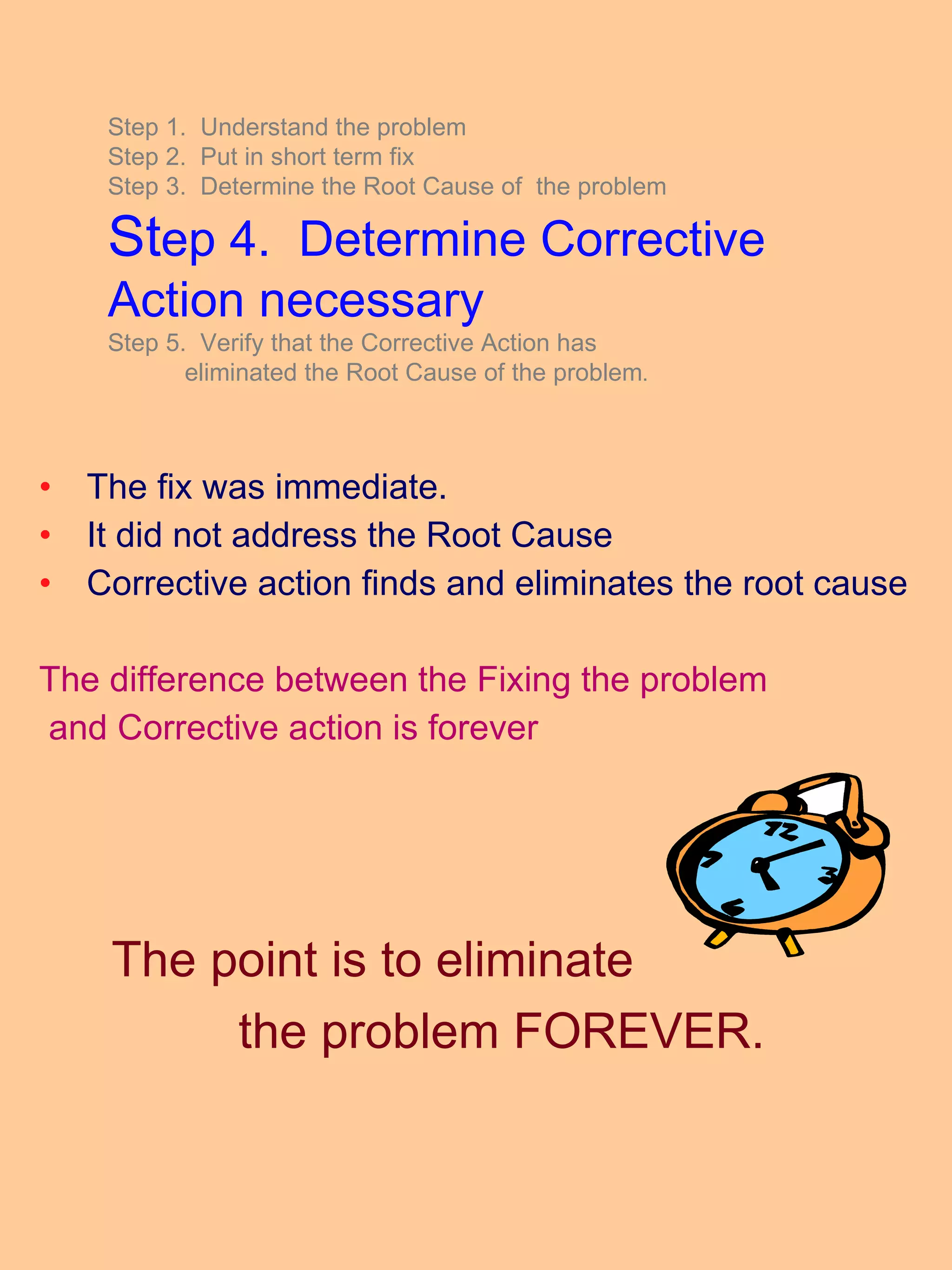 Root Cause And Corrective Action Workshop Cinci Asq 2009 | PPT