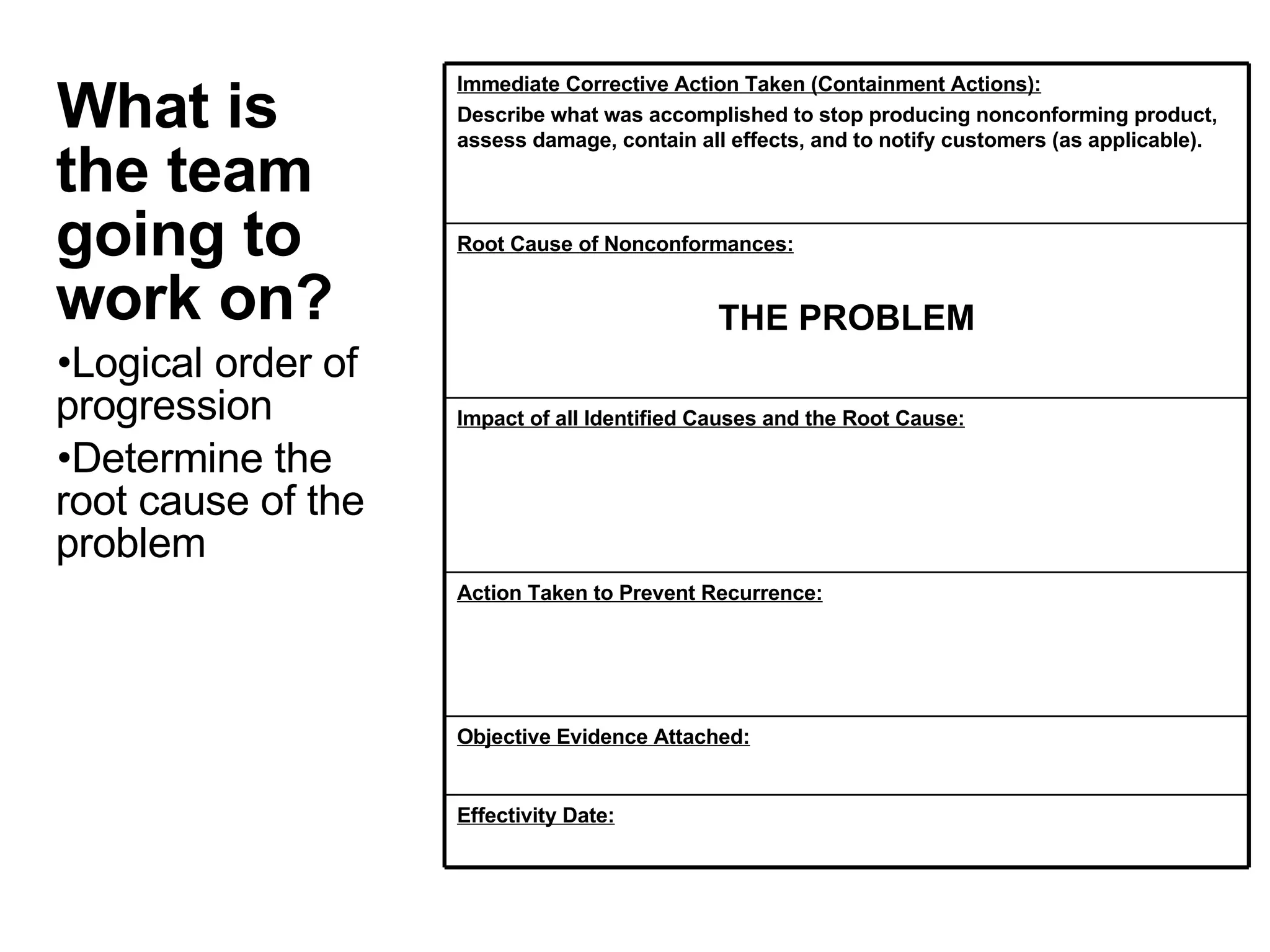 Root Cause Corrective Action | PPT