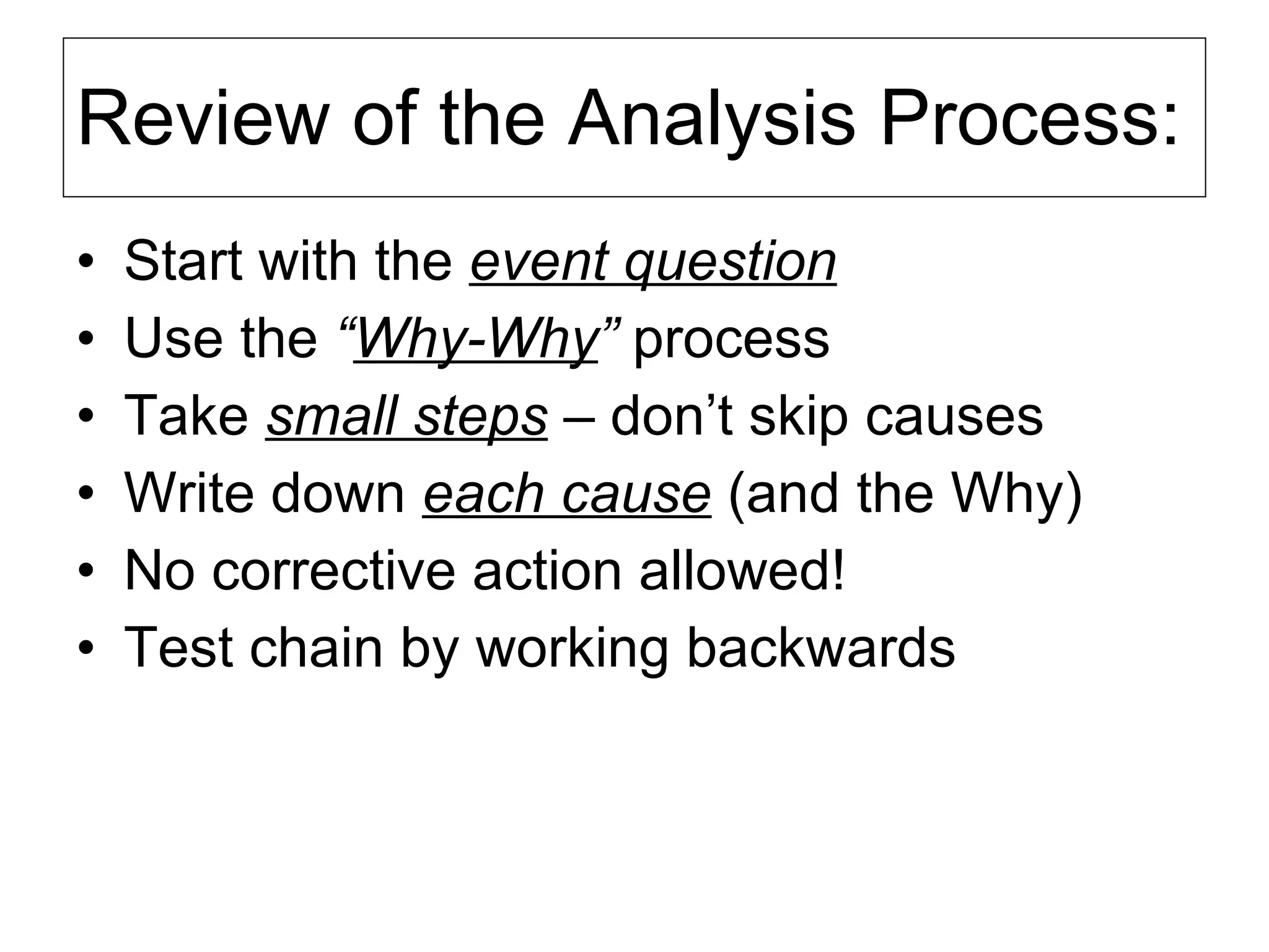 Root Cause Corrective Action | PPT