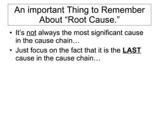 Root Cause Corrective Action | PPT
