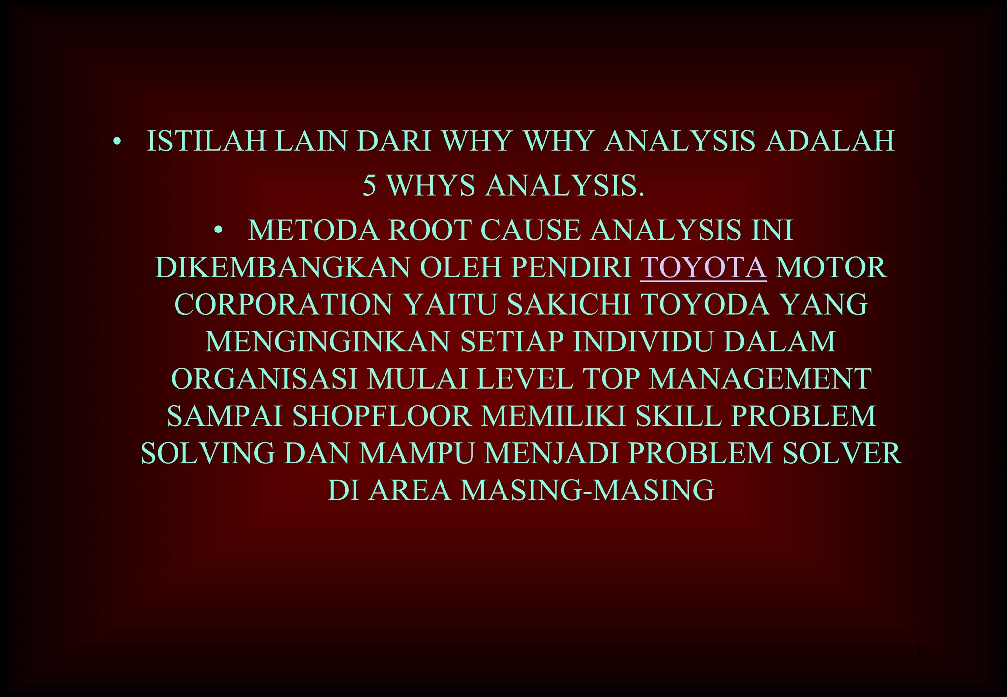 Presentasi Root Cause Diagram bandung ppt | PPT